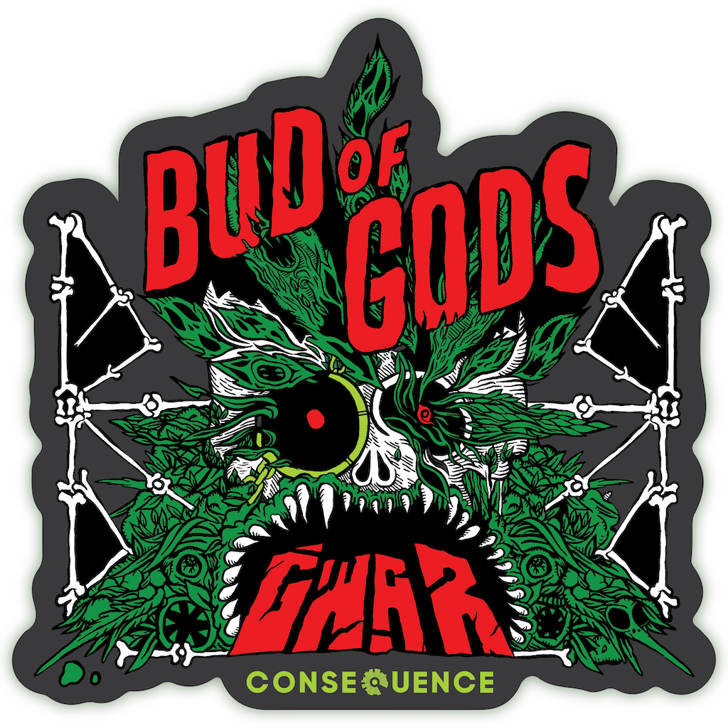 Show off your love for GWAR with the Bud of Gods Vinyl Sticker!